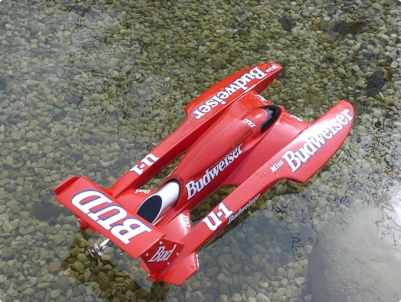 T-4 Twin Wing Hydroplane MS 1:10 Kohlefaser&Aramid